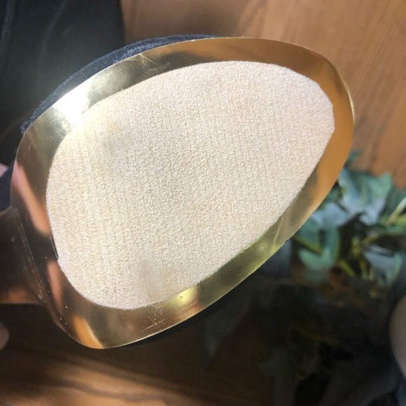 Shiekh | Shoes | Sheikh Black Gold High Heel Lace Up Booties Nwt | Poshmark